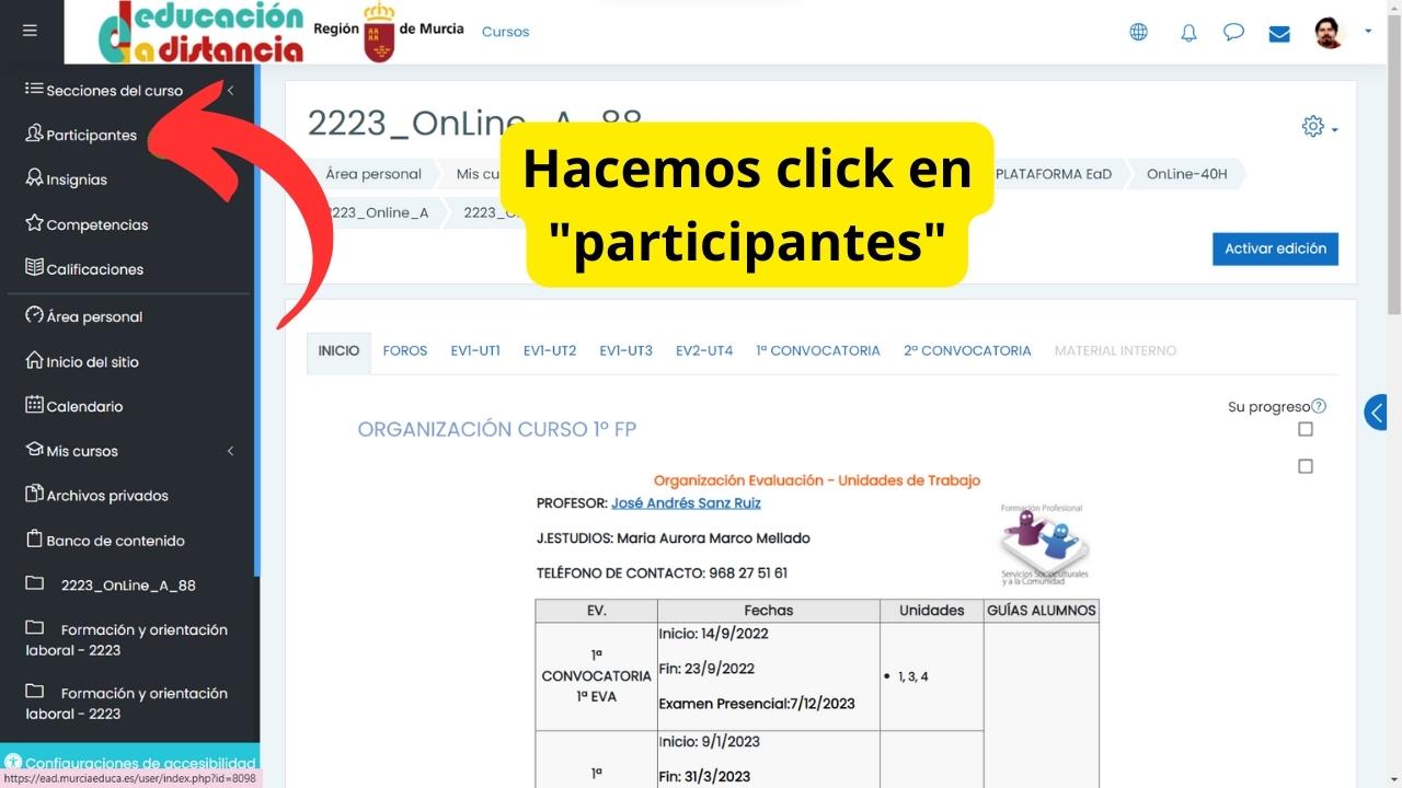6. Grupos de alumnos