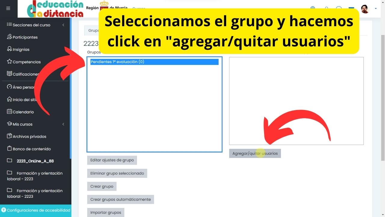 6. Grupos de alumnos